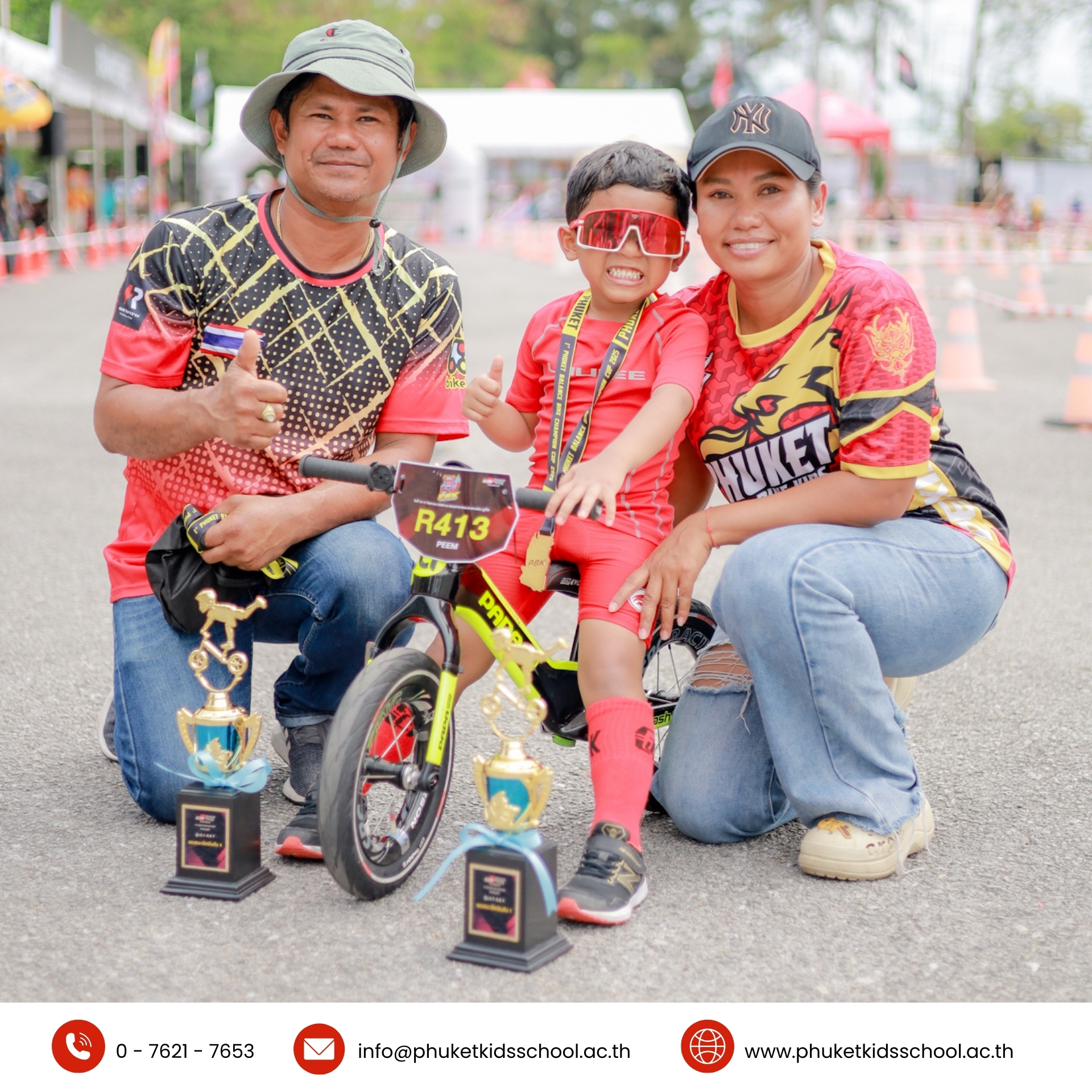 “ภีม” คว้าถ้วยรางวัลจากการแข่งขันจักรยานขาไถ “TOYOTA GAZOO RACING THAILAND 2025” : โรงเรียน ...